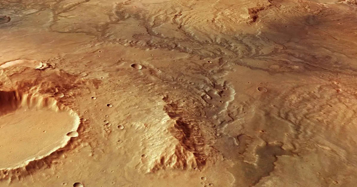 The ESA’s Mars Express Satellite Photographs Ancient Network of Rivers ...